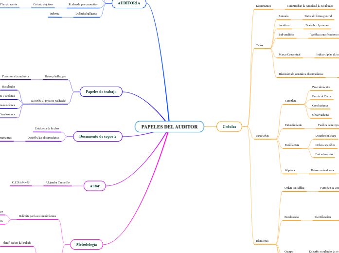 PAPELES DEL AUDITOR - Mind Map